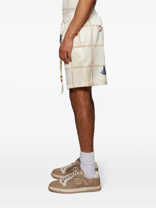 NAHMIAS Wildlife-print Shorts - Neutrals