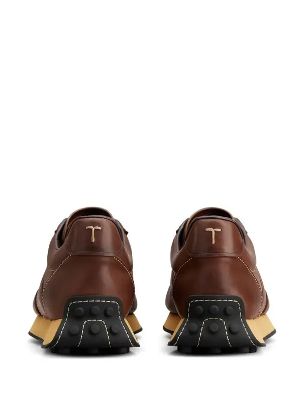 TOD'S Sportivo Active Leather Sneakers - Brown