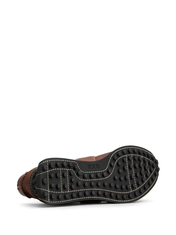 TOD'S Sportivo Active Leather Sneakers - Brown