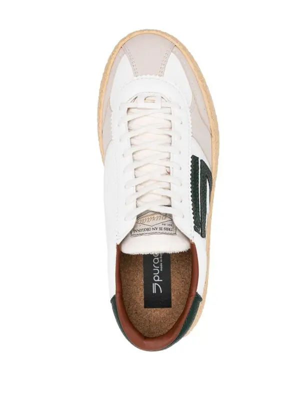 PURAAI Faux-leather Sneakers - White