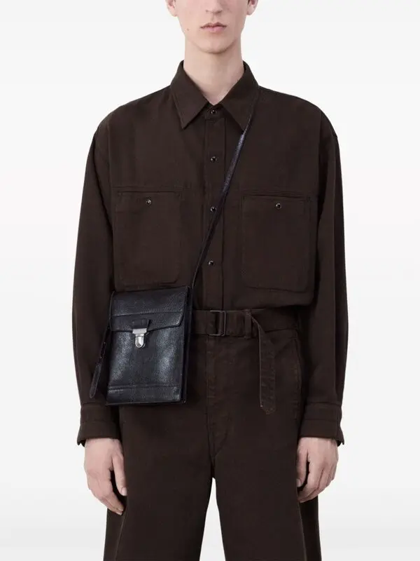 LEMAIRE Grained Leather Shoulder Bag