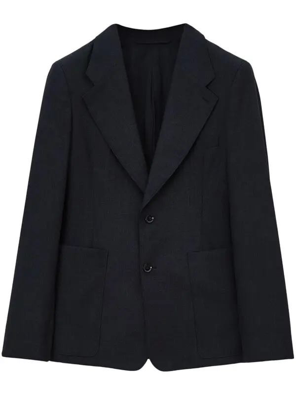 LEMAIRE Single-breasted Tailored Blazer - Black