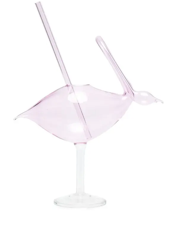 LES-OTTOMANS Flamingo Cocktail Glass - Pink