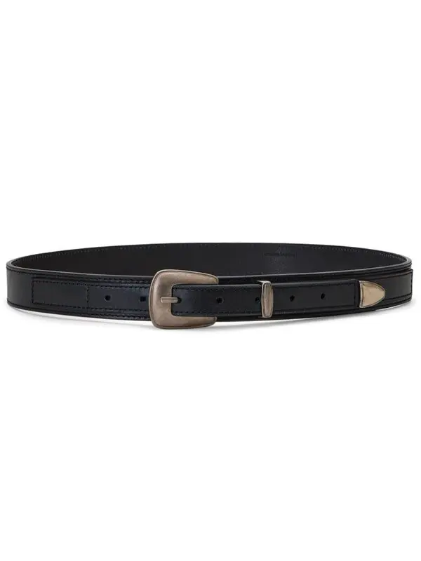 LEMAIRE Pin-buckle Leather Belt - Black
