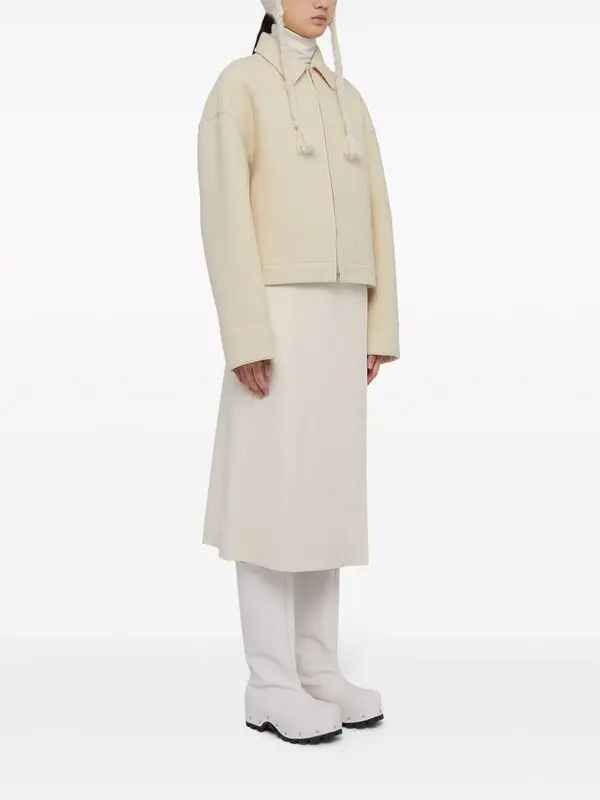 JIL SANDER Logo-embellished Virgin-wool Jacket