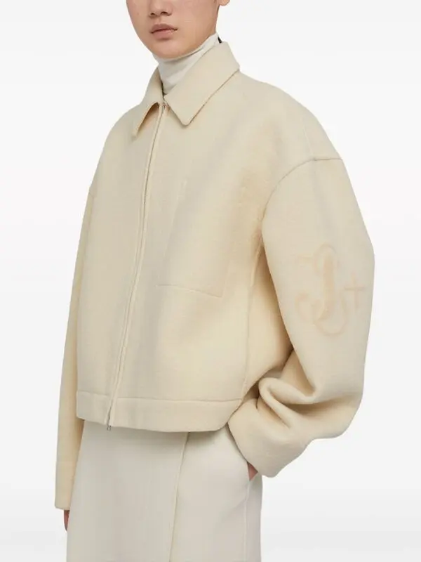 JIL SANDER Logo-embellished Virgin-wool Jacket