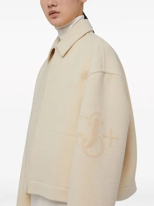 JIL SANDER Logo-embellished Virgin-wool Jacket