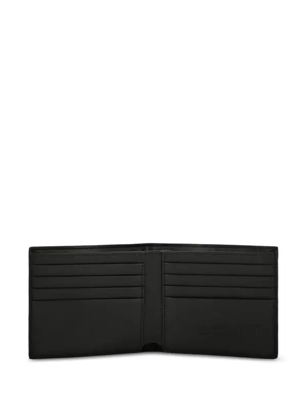 Philipp Plein Monogram Leather Wallet - Black