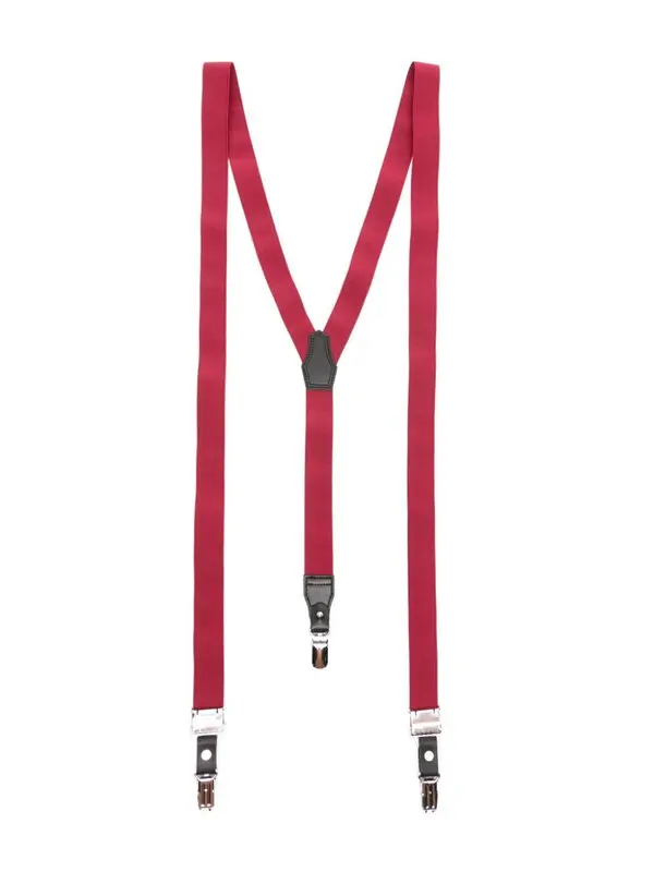 Yohji Yamamoto Crossover-strap Braces - Red