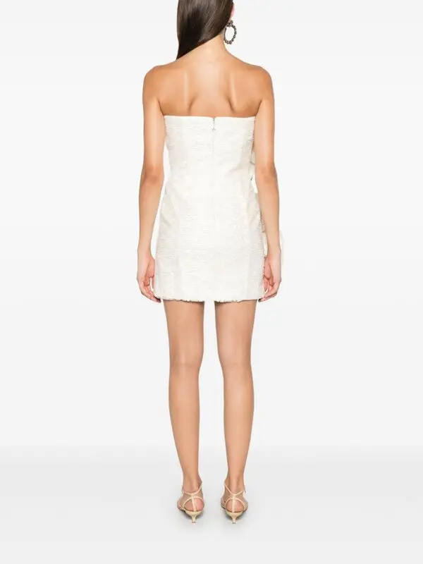 Rotate By Birger Christensen Floral Lace Mini Dress - Neutrals |  Editorialist