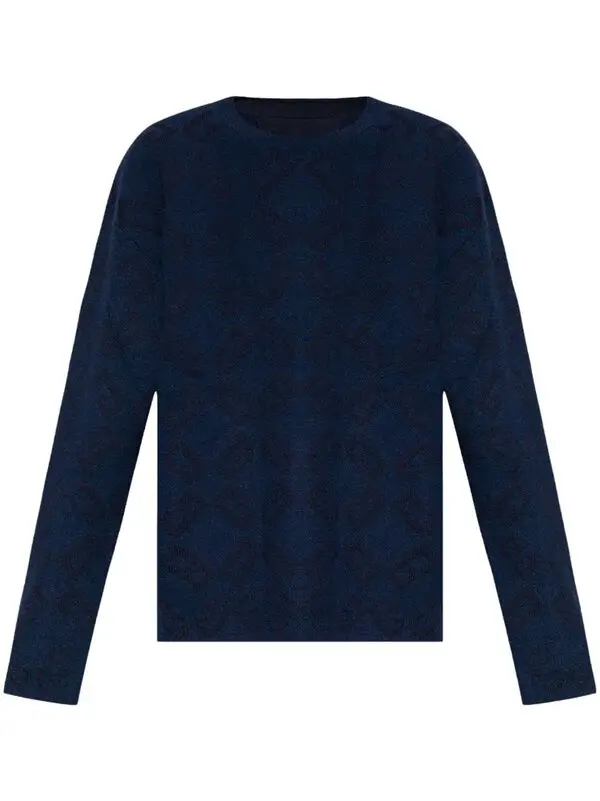 Givenchy Monogram-pattern Jumper - Blue