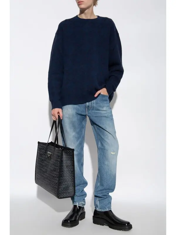 Givenchy Monogram-pattern Jumper - Blue