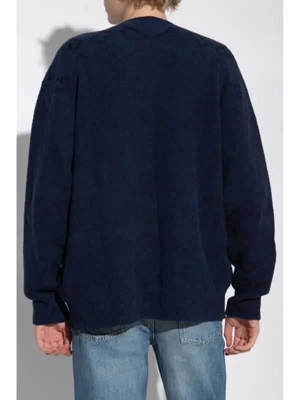 Givenchy Monogram-pattern Jumper - Blue