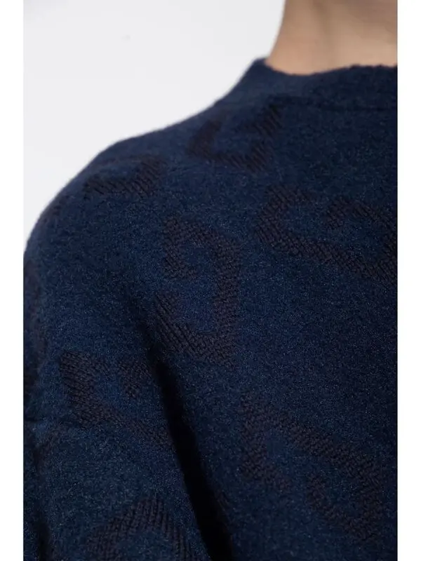 Givenchy Monogram-pattern Jumper - Blue