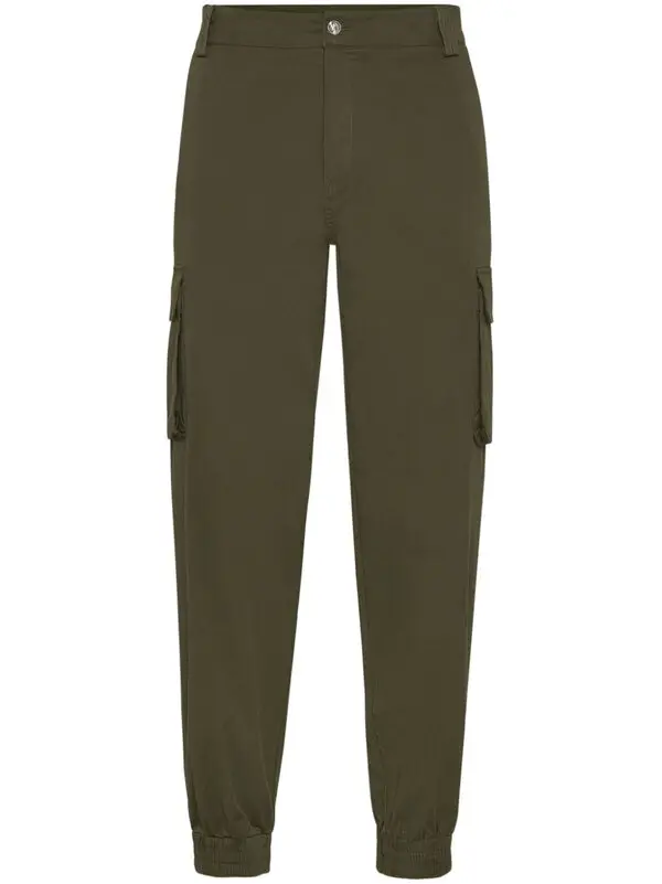 Philipp Plein Tapered Cargo Trousers - Green