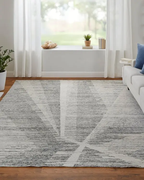 FEIZY Brighton Bri69chf Area Rug, 5'6 X 8'6 - Ivory/gray