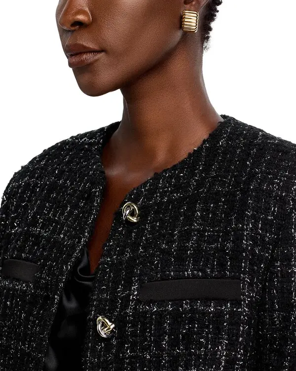 BOSS Jolena Cropped Tweed Jacket