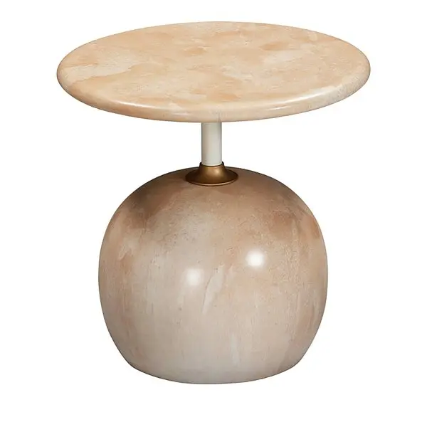 TOV FURNITURE Mire Faux Marble Side Table - Rose