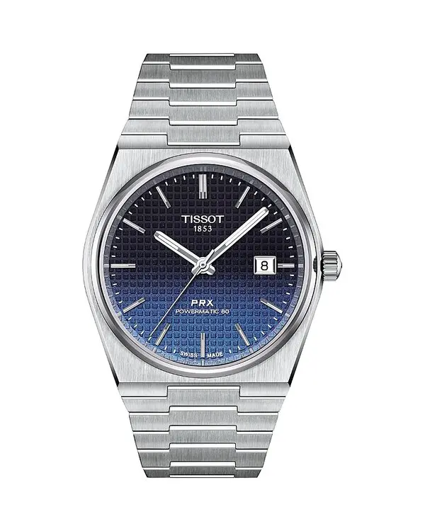 TISSOT Powermatic 80 40mm Watch - Blue/silver