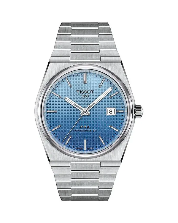 TISSOT Powermatic 80 40mm Watch - Blue/silver