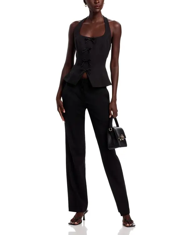 LUCY PARIS Vivienne Bow Halter Vest