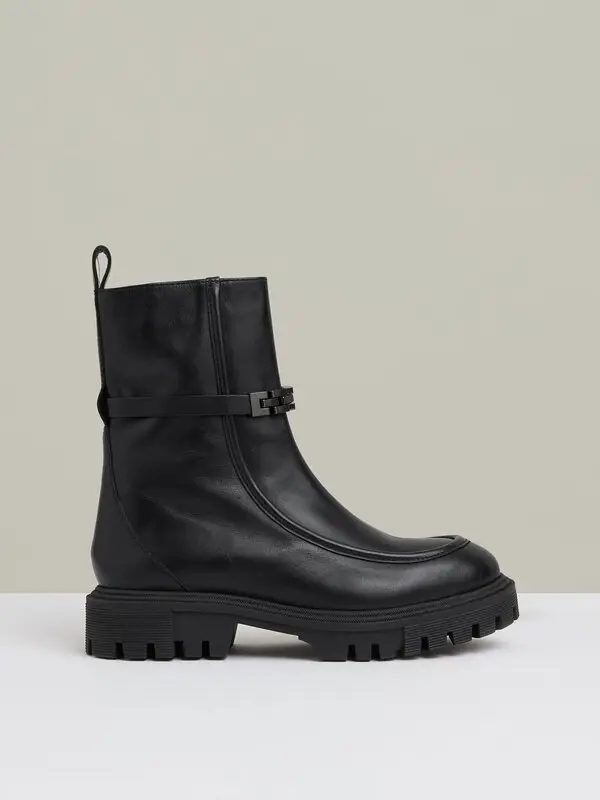 REISS Safia Chain Embellished Ankle Boots