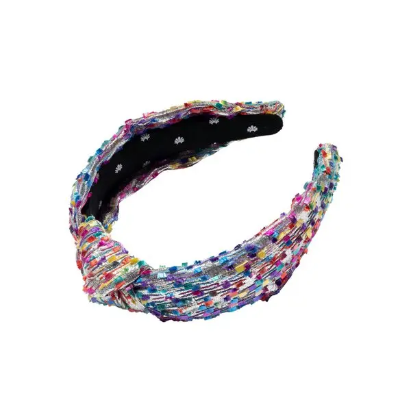 Lele Sadoughi Metallic Confetti Knotted Headband - One-color