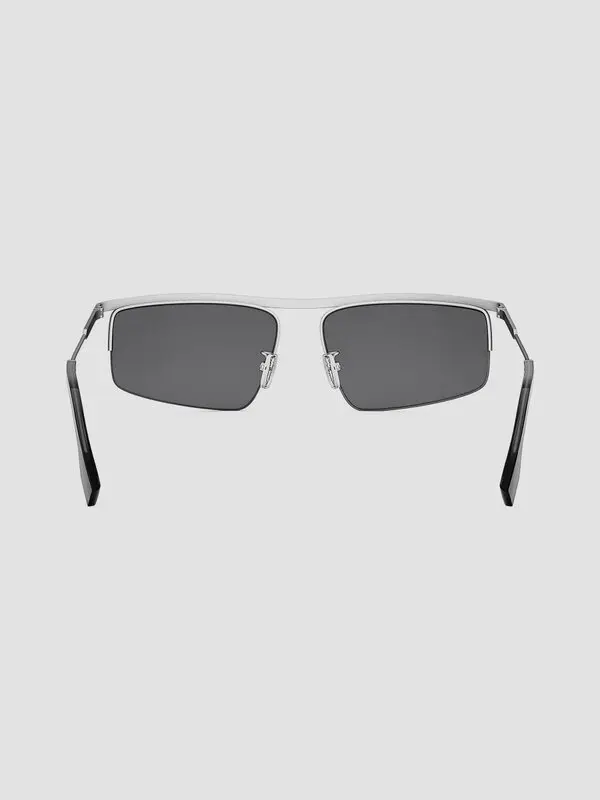 Fendi Travel 60mm Geometric Sunglasses - Silver Palladium