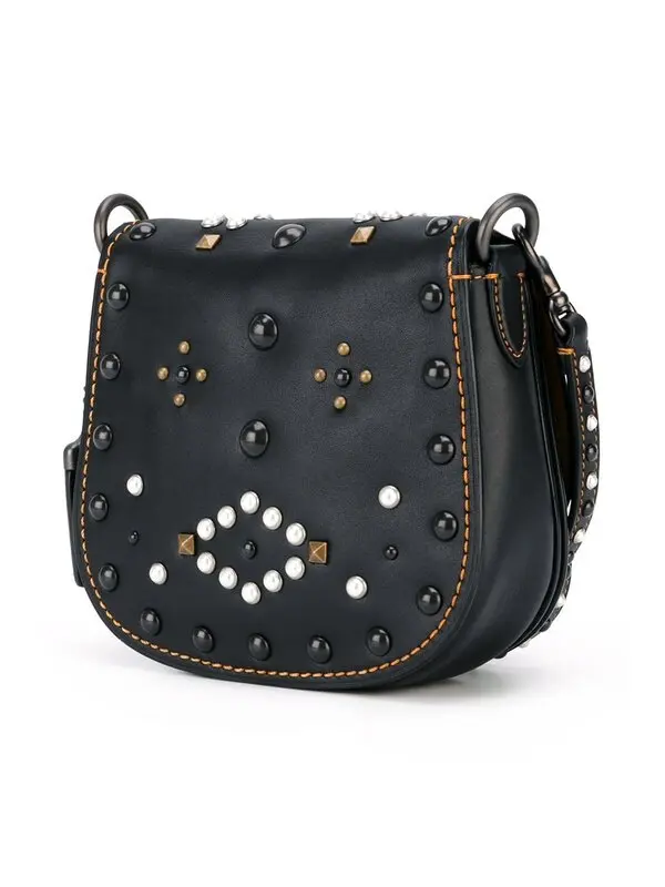 COACH® Mini Studded Saddle Bag