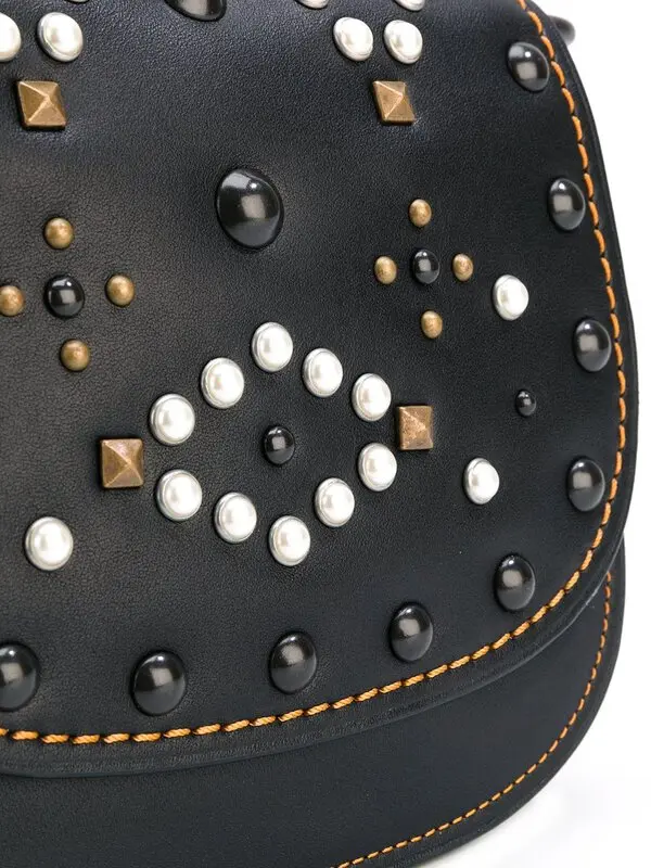 COACH® Mini Studded Saddle Bag