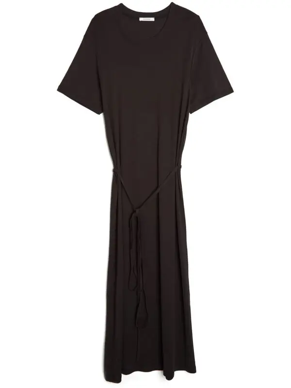 LEMAIRE Belted T-shirt Dress - Black