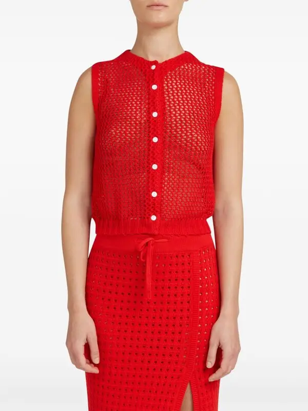 Cashmere In Love June Knitted Top - Red
