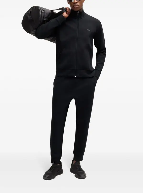 BOSS Logo-print Zip-up Sweatshirt