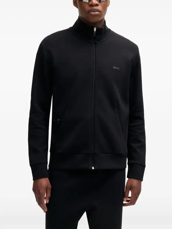 BOSS Logo-print Zip-up Sweatshirt