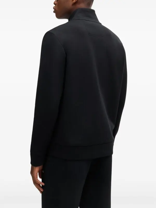 BOSS Logo-print Zip-up Sweatshirt