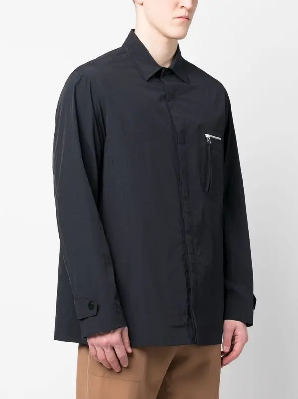 Fendi Zip-pocket Shirt Jacket - Blue