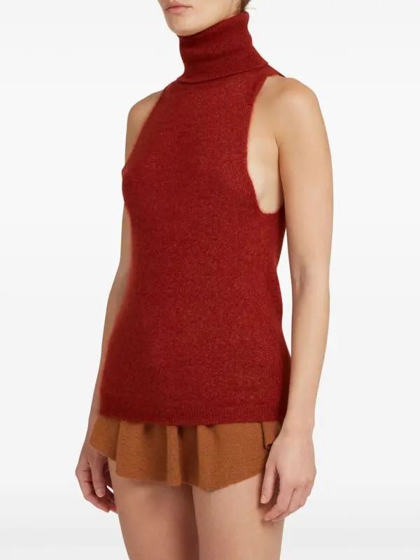 Cashmere In Love Frances Knitted Top - Red