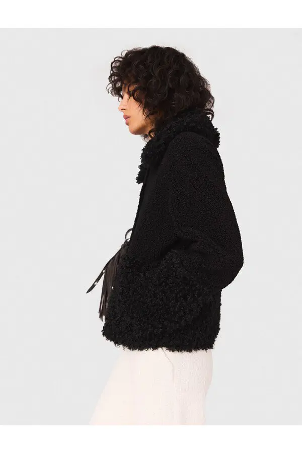 Maje Curly Jacket - Black