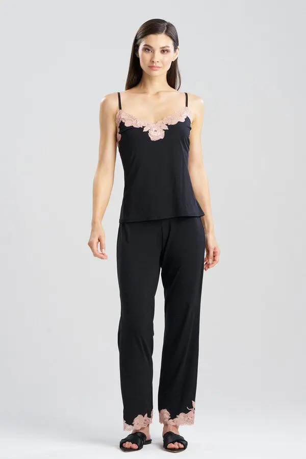 Natori Imagine Jersey Lace Cami Pj - Black