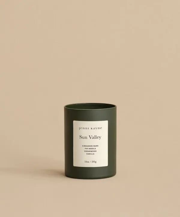Jenni Kayne Sun Valley Glass Candle - Cinnamon,valley