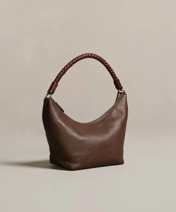 Jenni Kayne Crescent Shoulder Bag - Multicolor,chocolate