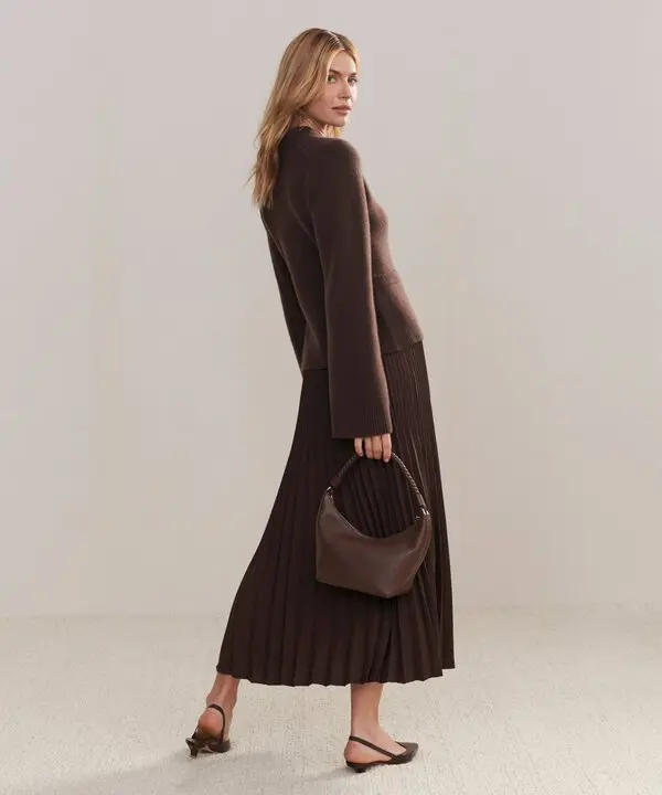 Jenni Kayne Crescent Shoulder Bag - Multicolor,chocolate
