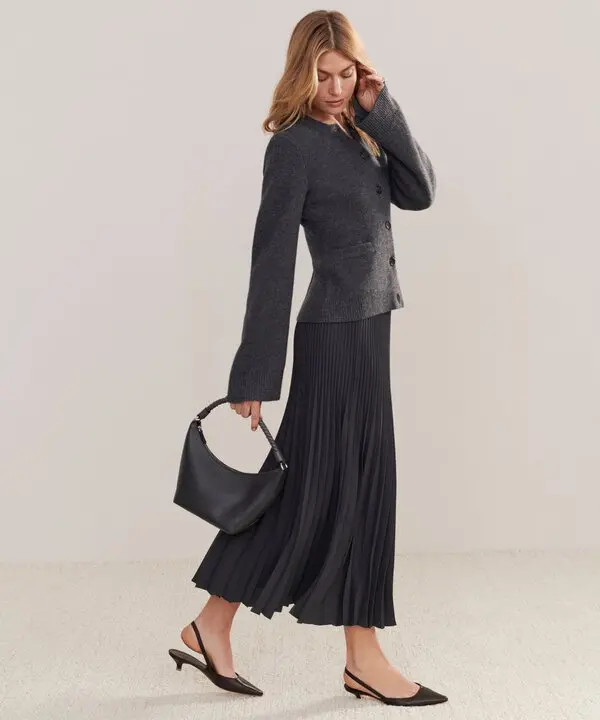 Jenni Kayne Crescent Shoulder Bag - Charcoal