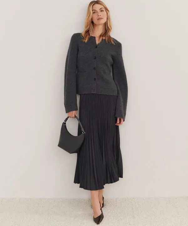 Jenni Kayne Crescent Shoulder Bag - Charcoal