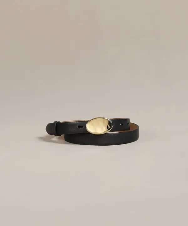 Jenni Kayne Leather Audrey Belt - Black