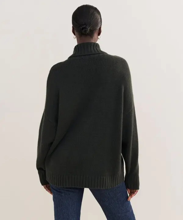Jenni Kayne Cashmere Porter Turtleneck Top - Multicolor,forest Plaid