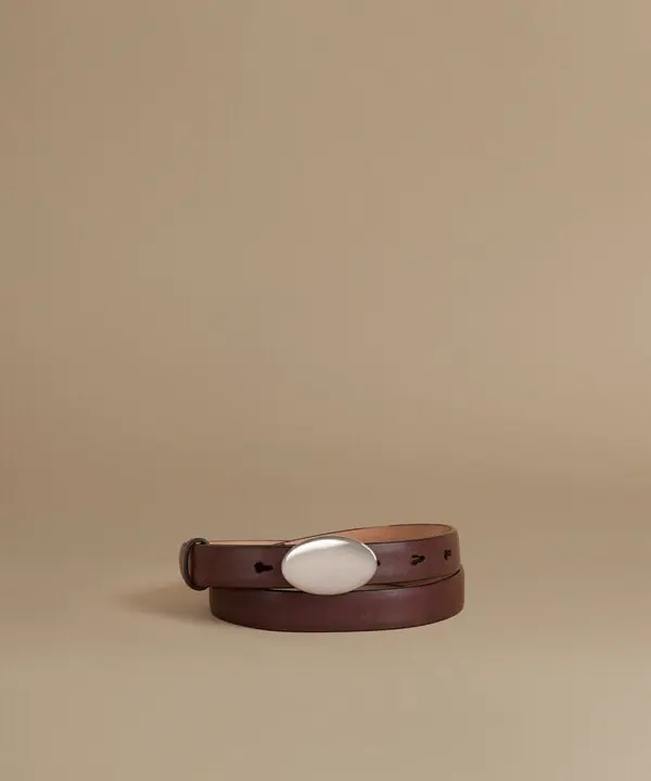 Jenni Kayne Leather Audrey Belt - Multicolor,chocolate