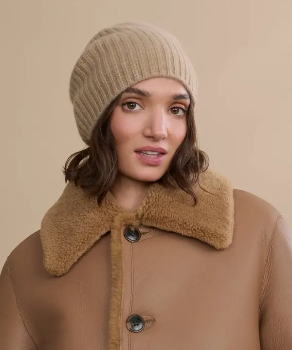Jenni Kayne Cashmere Beanie - Brown