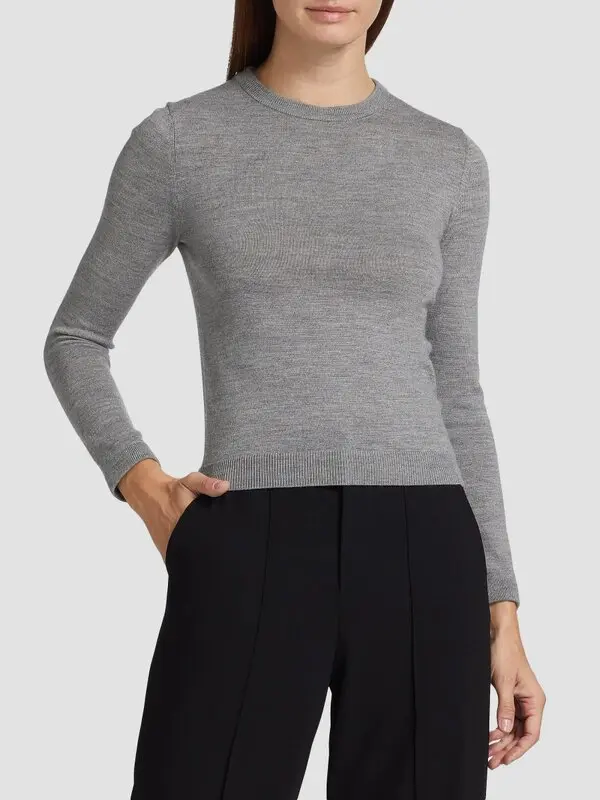 Alice + Olivia Porla Collared Sweater - Medium Heather Grey