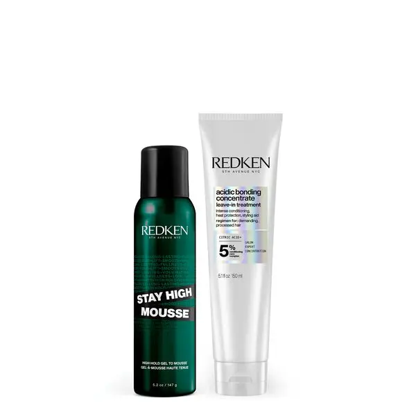 REDKEN Abc Leave-in Treatment & Stay High Mousse Styling Set - One-color